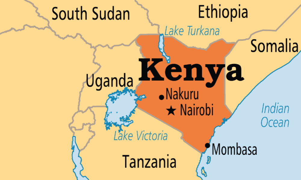 Africa Kenya Map